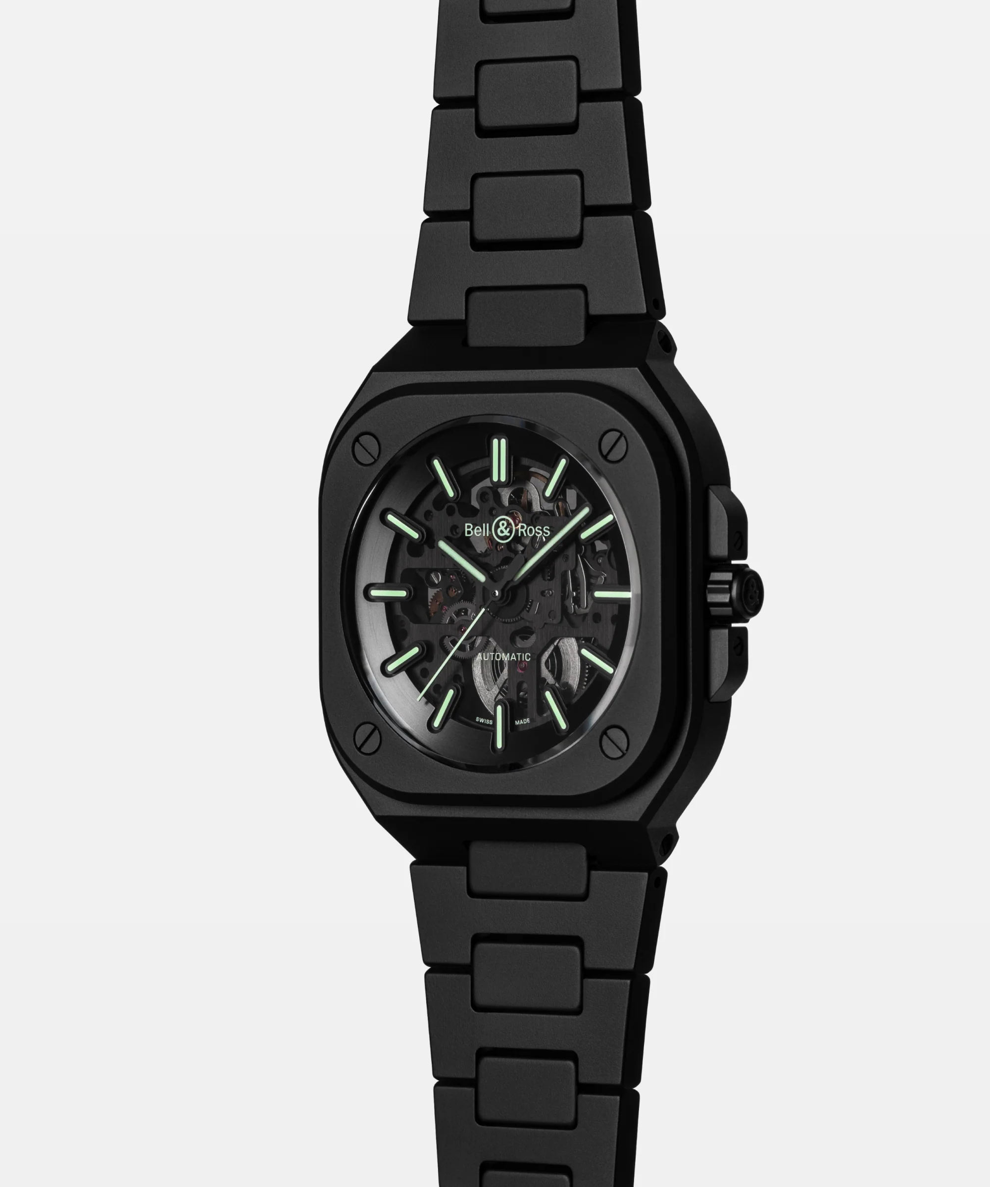 BR-05 SKELETON BLACK LUM CERAMIC - Peyrelongue Chronos